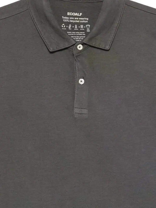 ECOALF Button Polo Shirt - Grey
