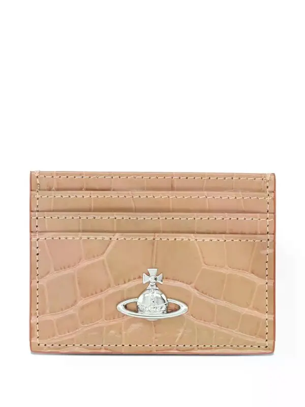 VIVIENNE WESTWOOD Orb Embossed Cardholder - Neutrals