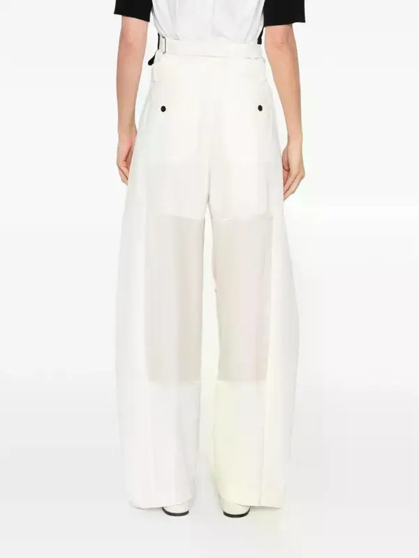 Sacai Belted Wide-leg Trousers