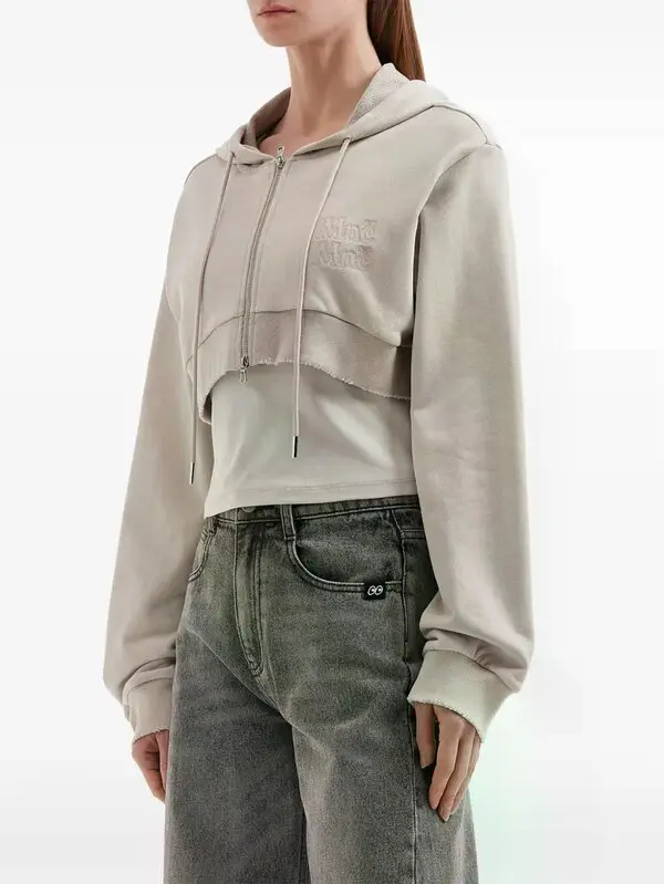 MINI CREAM Logo-patch Sleeveless Top