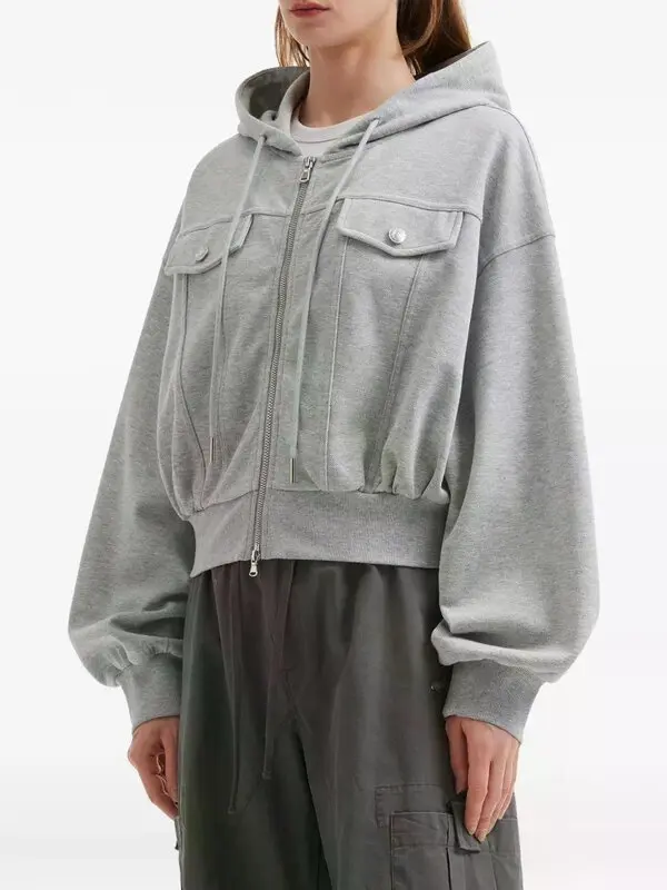 MINI CREAM Flap-pockets Hoodie