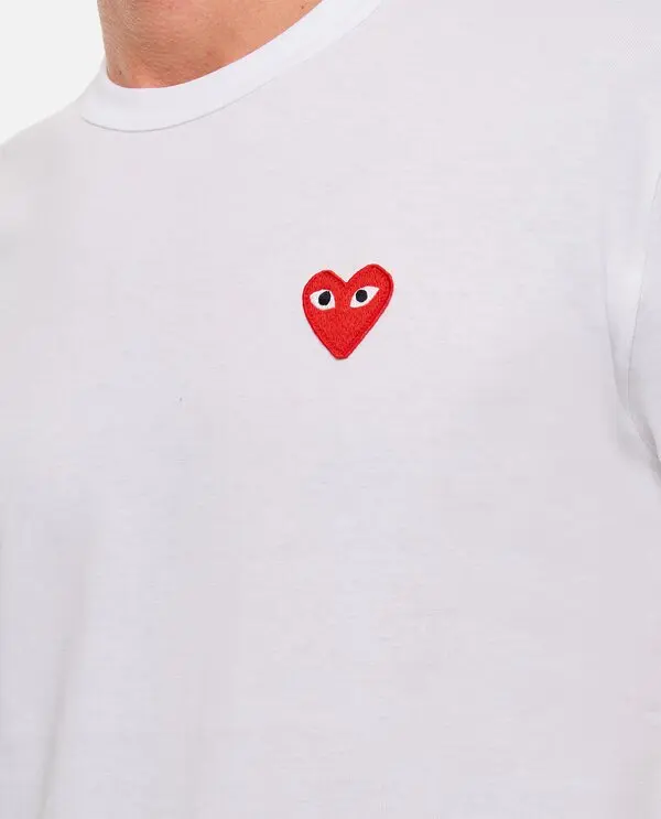 Play Comme Des Garcon T-shirt With Logo - White