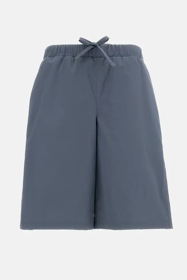 RIER Cotton Bermuda Shorts - Azzurro