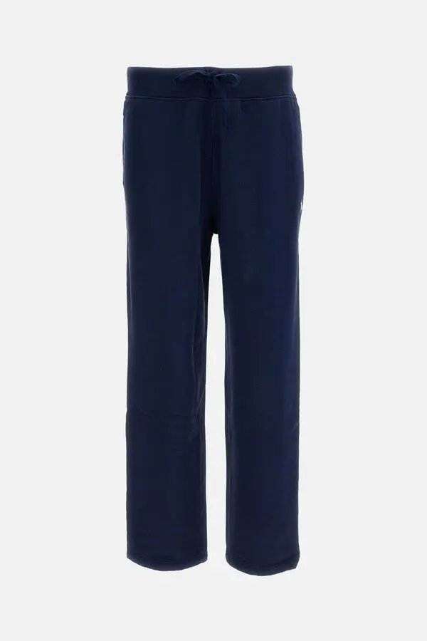 Polo Ralph Lauren Wide Leg Embroidered Logo Sweatpants - Blu