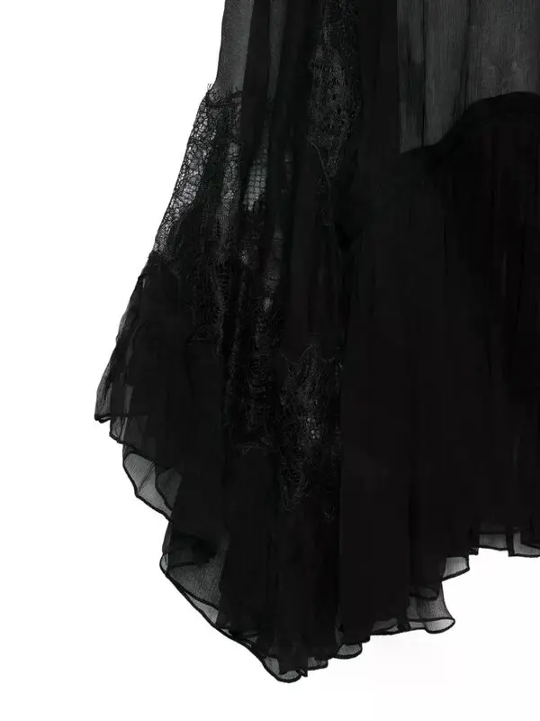 MES DEMOISELLES Deccala Lace Ruffled Shirt