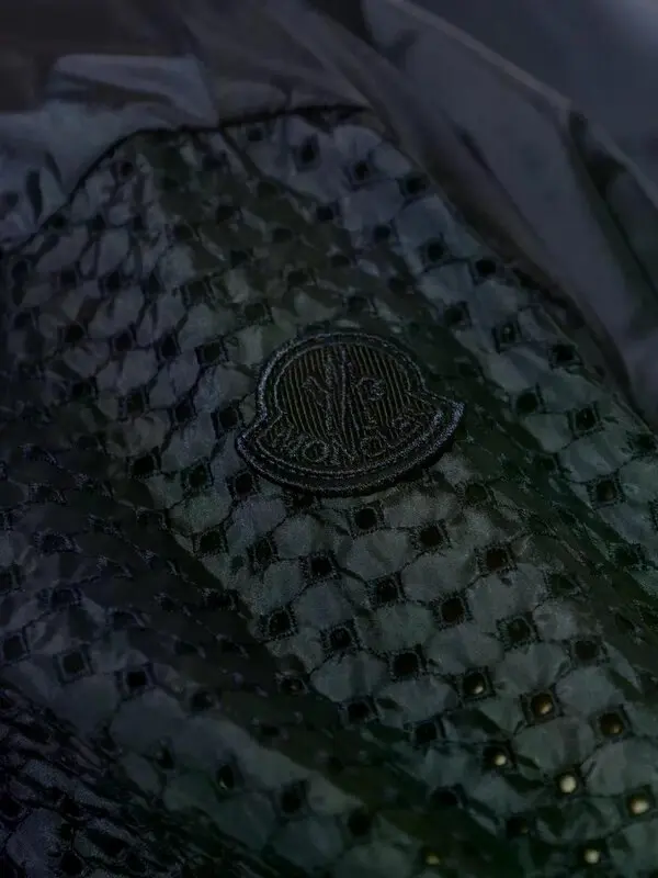 Moncler Zelkova Perforated Nylon Jacket - Blue
