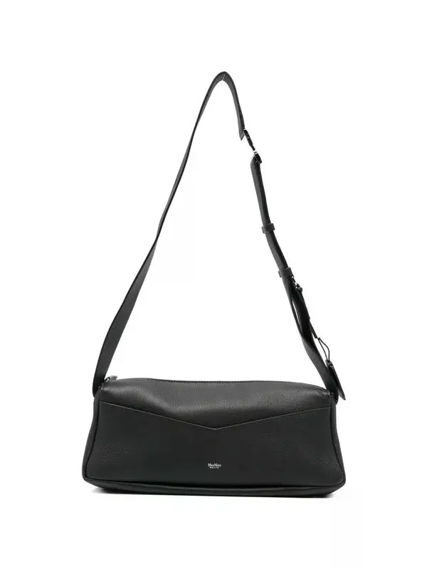 Max Mara Skippers Leather Shoulder Bag - Black