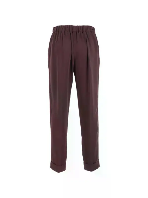 P.a.r.o.s.h Elastic-waistband Trousers - Brown
