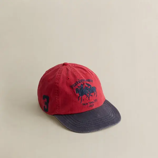 Ralph Lauren Equestrian Ball Cap - Red