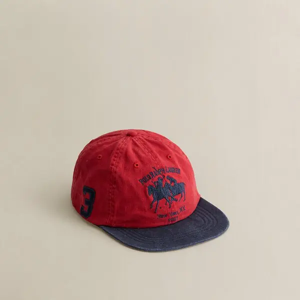 Ralph Lauren Equestrian Ball Cap - Red