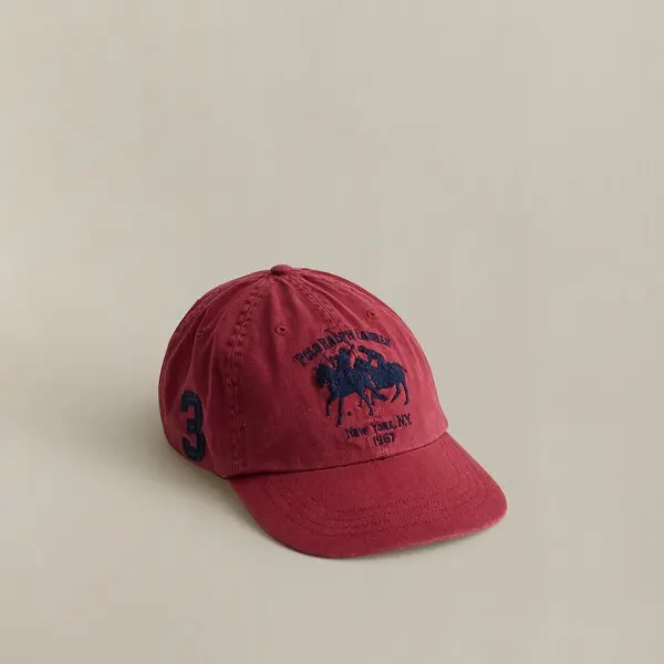 Ralph Lauren Equestrian Ball Cap - Red