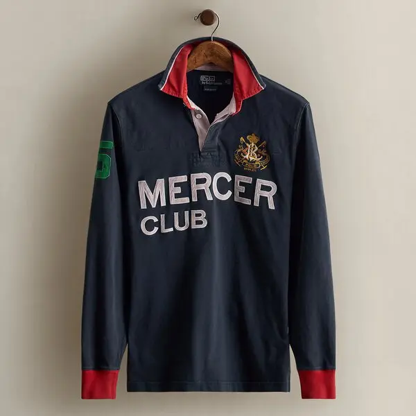Ralph Lauren 2008 Appliquéd Rugby Shirt Size - Blue