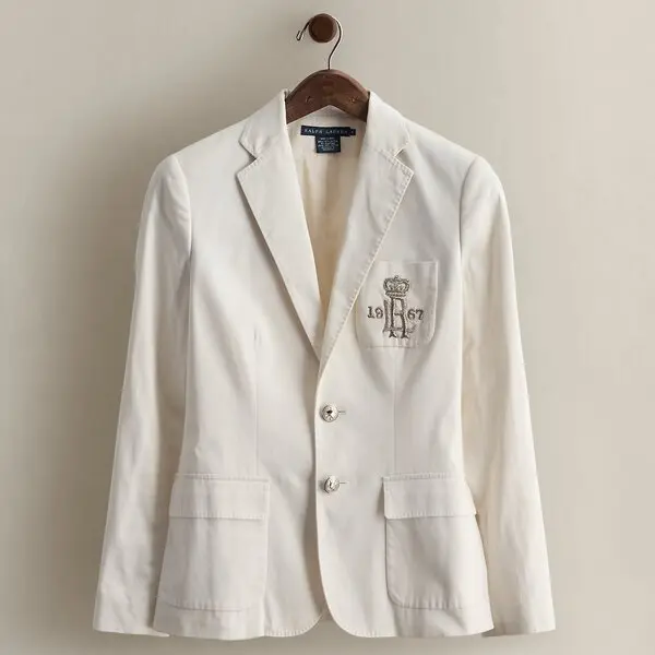 Ralph Lauren C. 2008 Embroidered Blazer - White