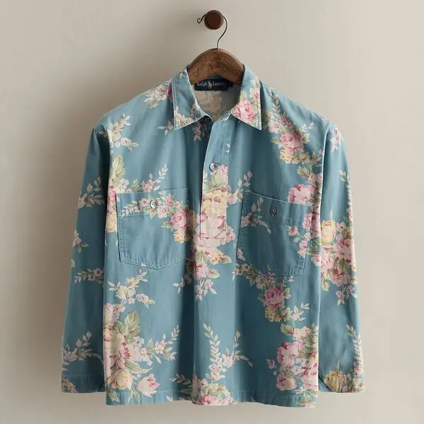 Ralph Lauren 1986 Floral Cotton Blouse - Multi