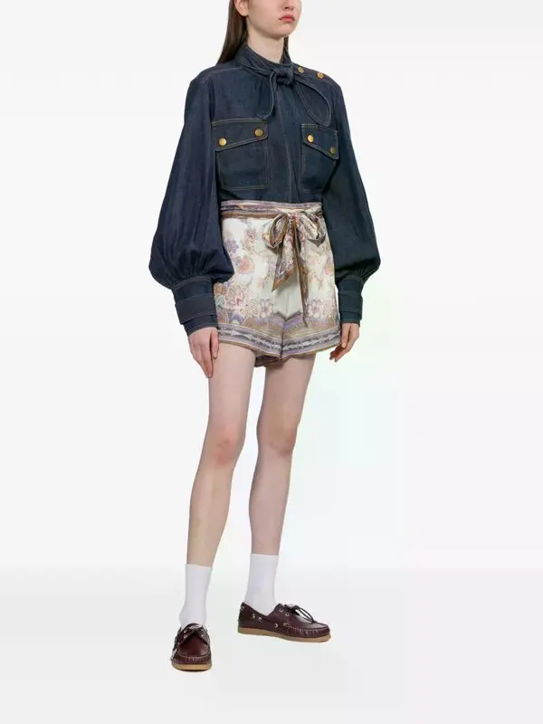 Zimmermann Luna Short - Blue