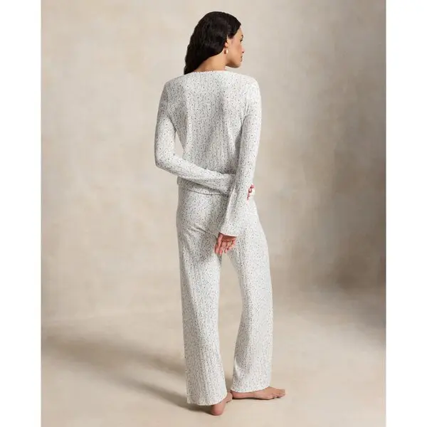 Ralph Lauren Pointelle Henley Pajama Set