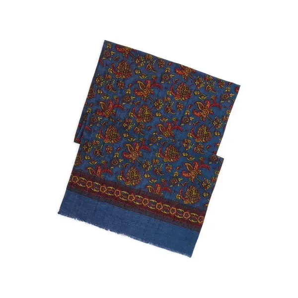 Ralph Lauren Paisley Linen-blend Scarf