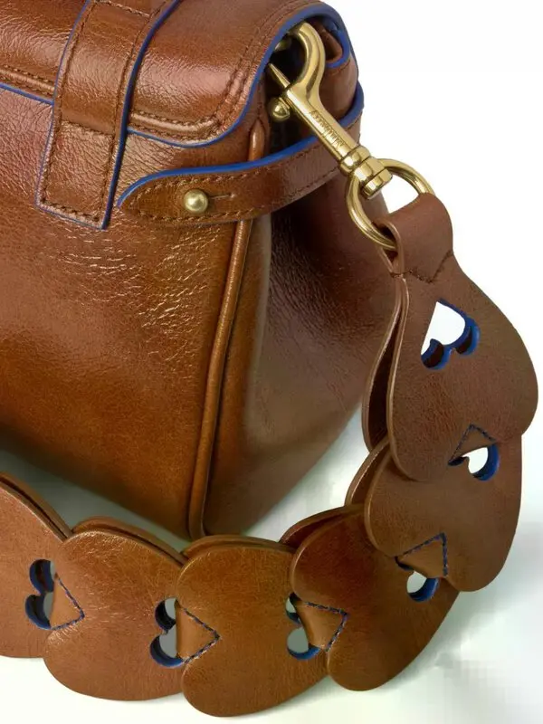 Mulberry Leather Heart Strap