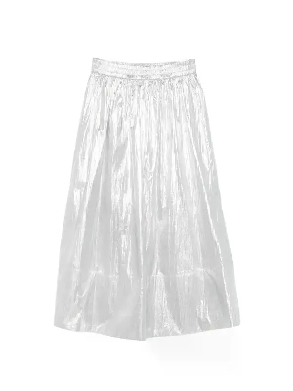 Tibi Metallic Pull-on Skirt