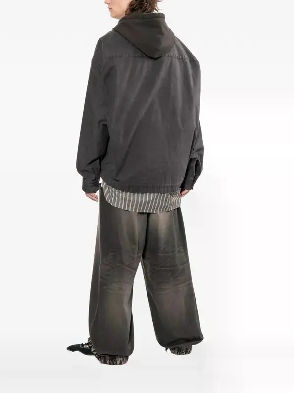 Mihara Yasuhiro Striped Hooded Jacket