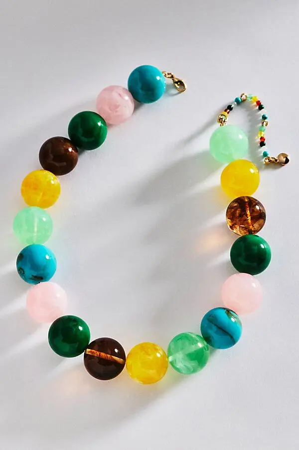 Baublebar Jane Beaded Necklace - Dark Multi