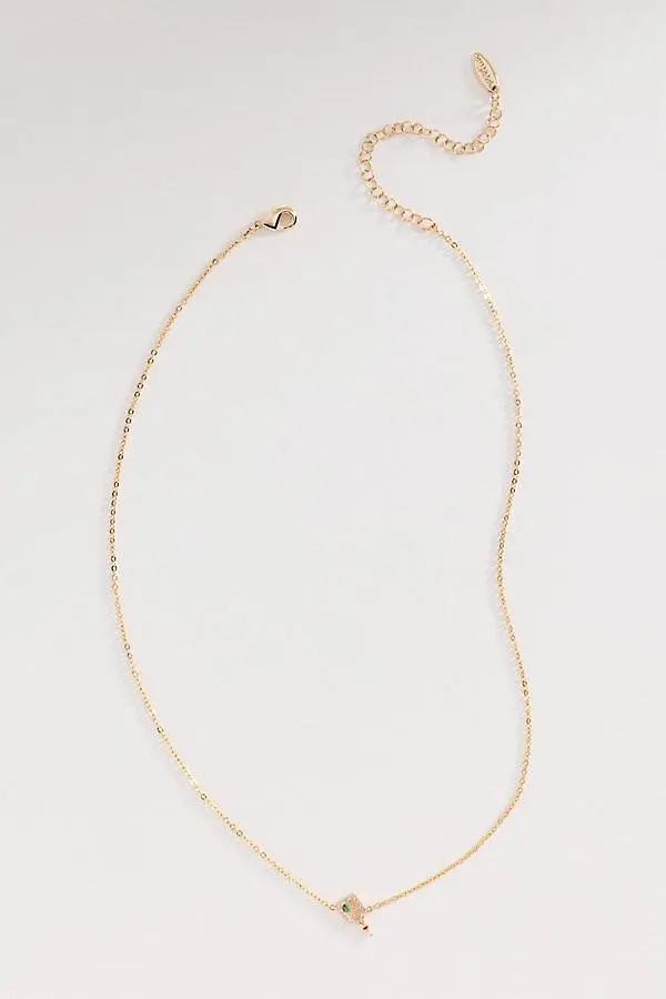 Anthropologie Icon Charm Pendant Necklace - Gold