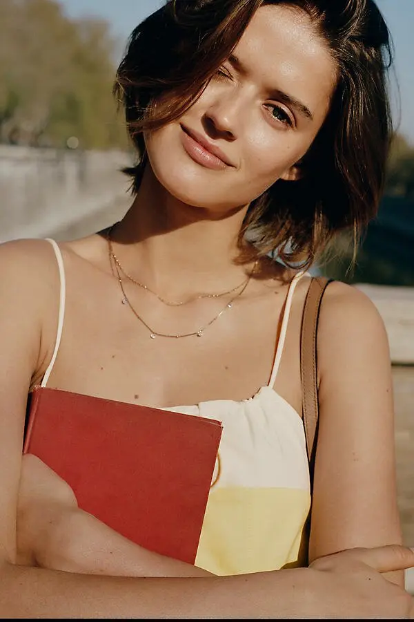 Anthropologie Delicate Layered Necklace - Gold