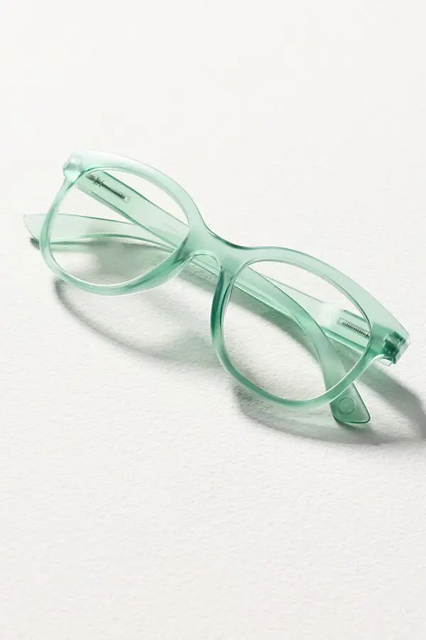 PEEPERS Grandview Square Readers - Light Green