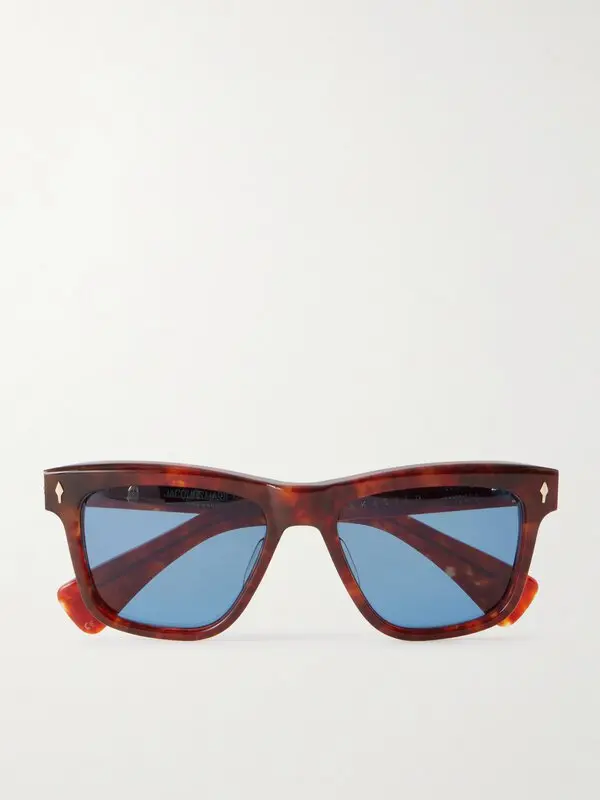 JACQUES MARIE MAGE Lankaster Square-frame Sunglasses - Brown