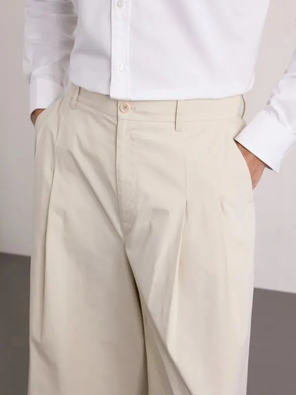 AMOMENTO Cotton-blend Bermuda Shorts - Neutrals