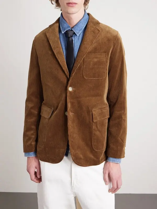 BEAMS Cotton-corduroy Blazer