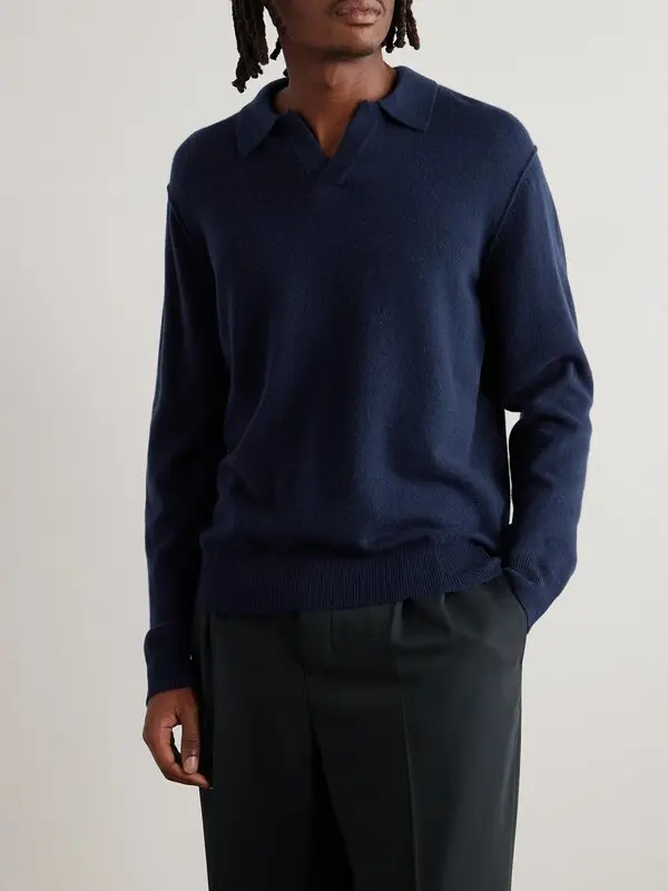 Hartford Wool And Cashmere-blend Polo Shirt