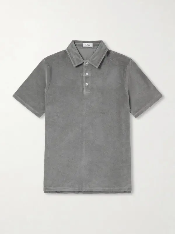 Altea Smith Cotton Polo Shirt - Gray