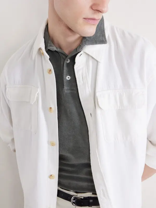 Altea Smith Cotton Polo Shirt - Gray