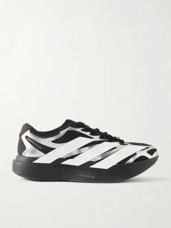 Adidas Adizero Evo Sl Exo Striped Metallic Sneakers - Silver