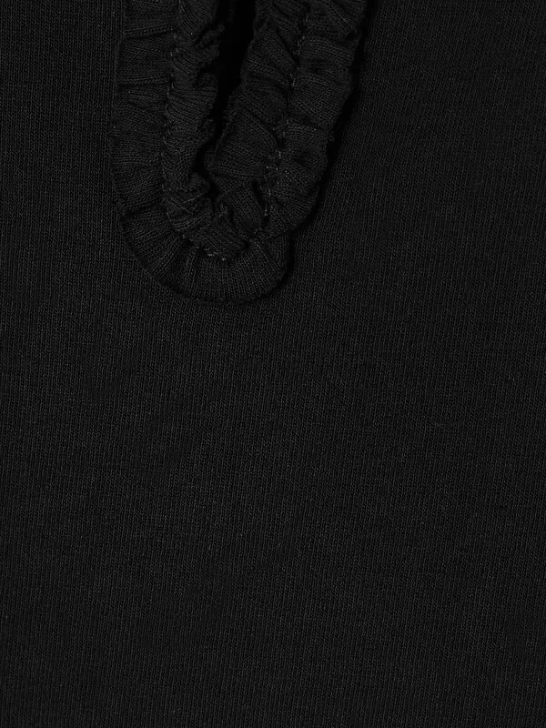 DEIJI STUDIOS Clasp Ruffled Organic Cotton Tank