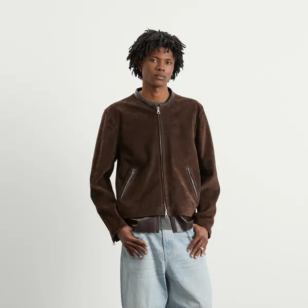 Our Legacy Suede Drift Jacket - Brown