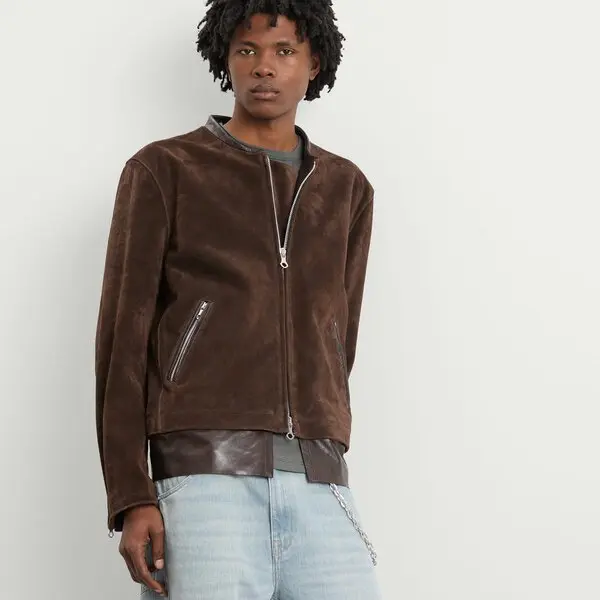 Our Legacy Suede Drift Jacket - Brown
