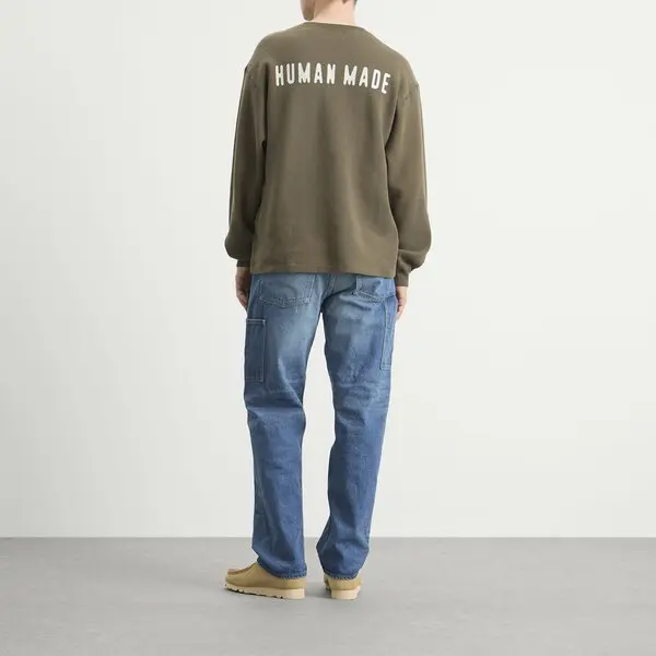 HUMAN MADE Henley Neck Heart Shirt