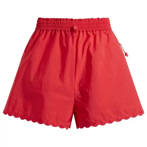 Cecilie Bahnsen Blossom Embroidered Taffeta Shorts