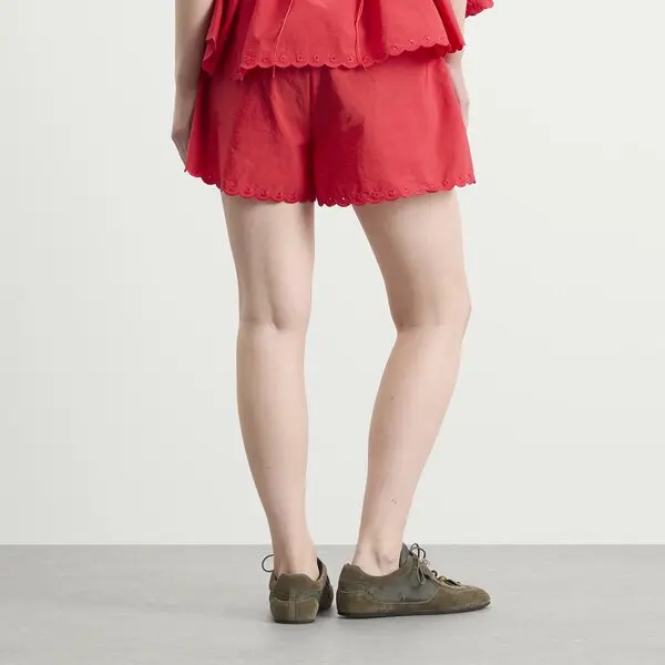 Cecilie Bahnsen Blossom Embroidered Taffeta Shorts