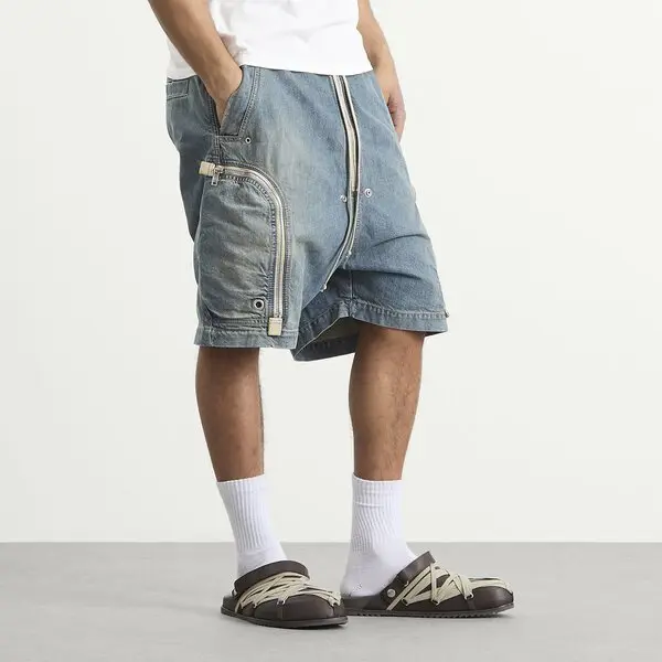 Rick Owens Bauhaus Denim Pod Shorts