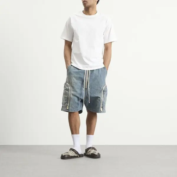 Rick Owens Bauhaus Denim Pod Shorts