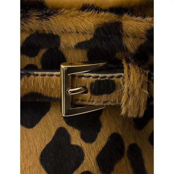 Prada Large Printed Leather Handbag - Neutral