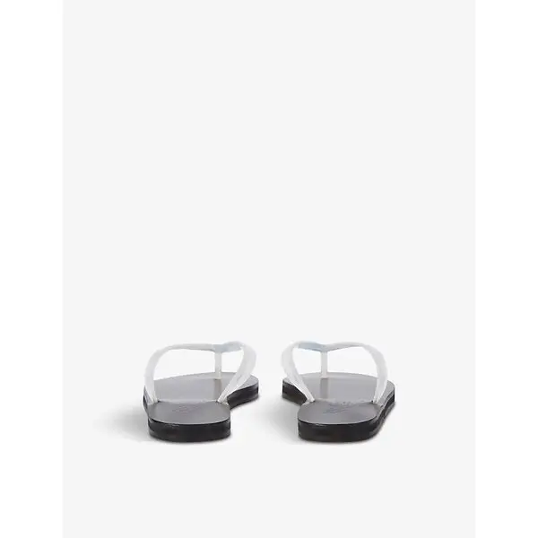 ANCIENT GREEK SANDALS Saionara Leather And Jelly Thong Sandals - Black/comb