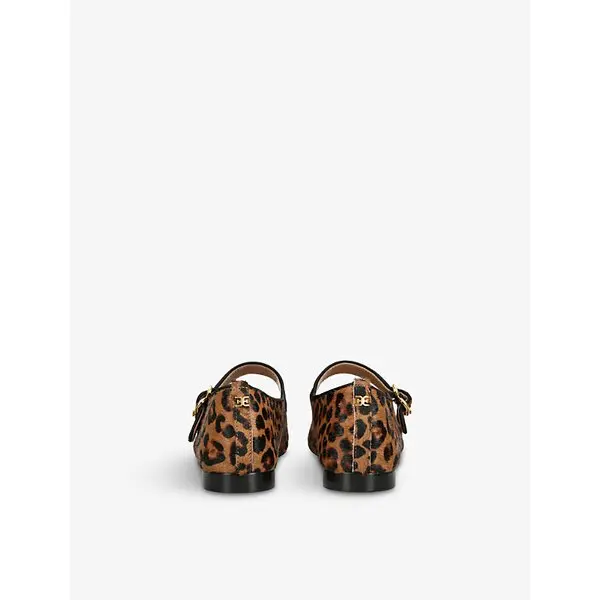 Sam Edelman Leopard-print Leather Ballet Flats - Tan Comb
