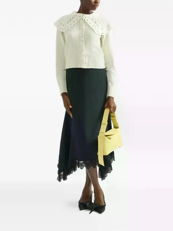 Erdem Crochet-collar Cardigan - Neutrals