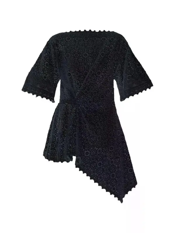Erdem Draped Short-sleeve Top