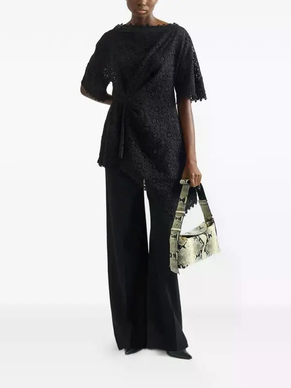 Erdem Draped Short-sleeve Top