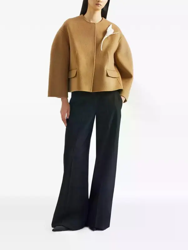 Erdem Wool Jacket With Brooch